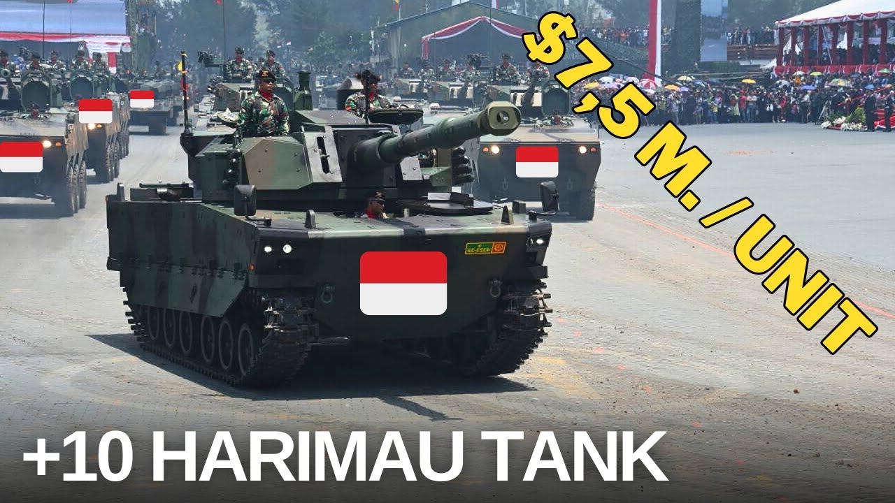 The Indonesian army received 10 new Harimau tanks - YouTube