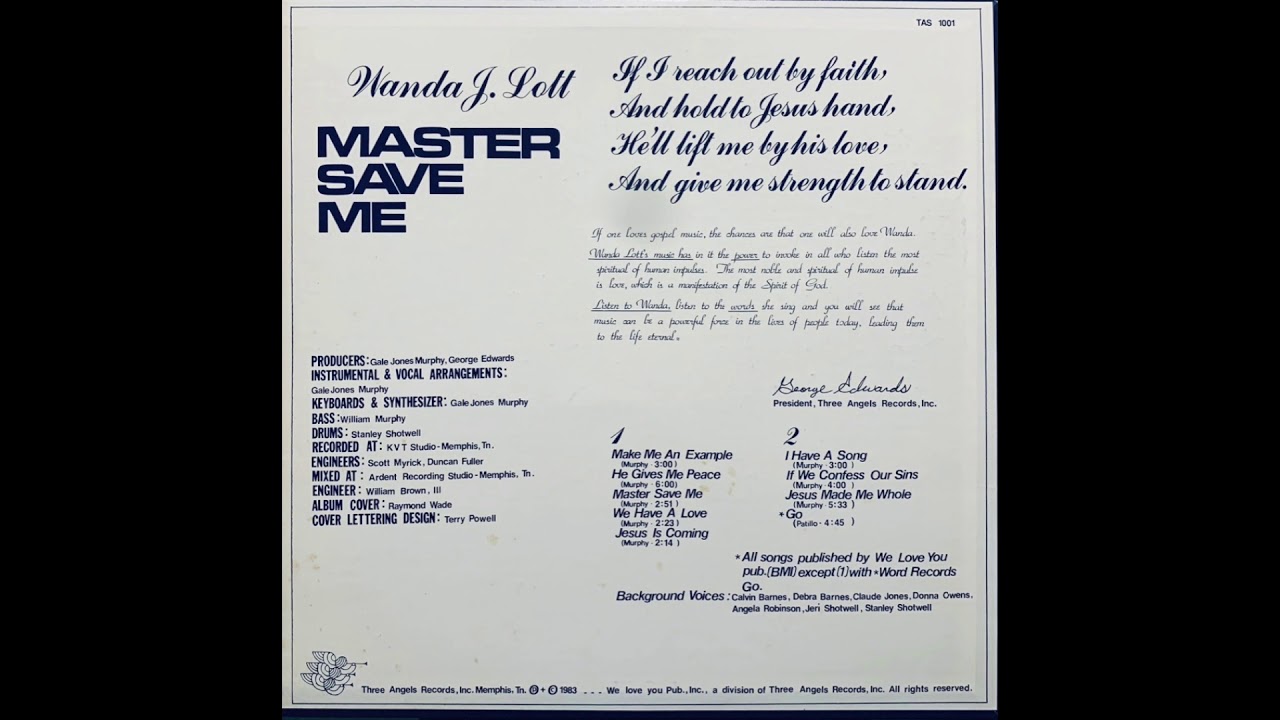 Jesus Made Me Whole (1983) - Wanda Lott - YouTube