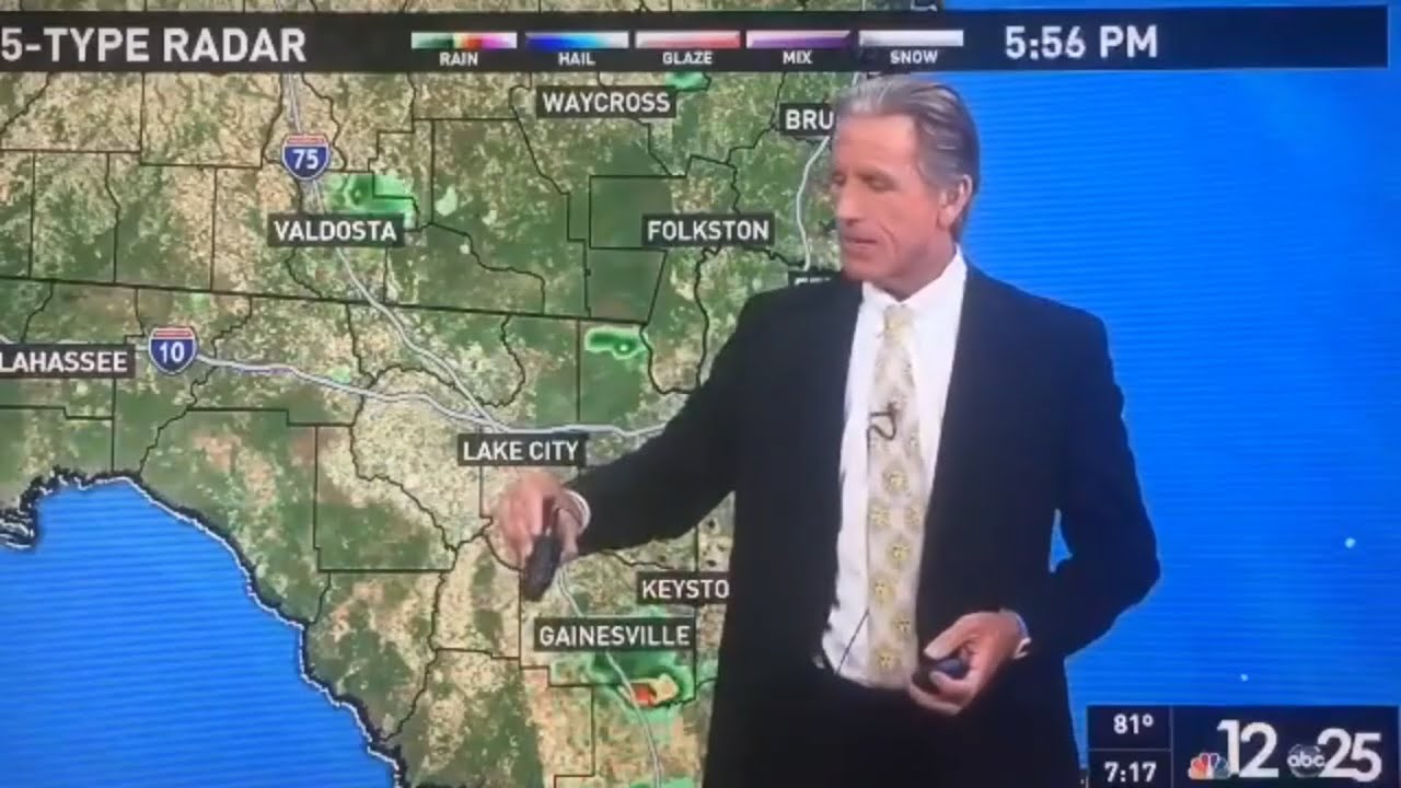 Weatherman Had Technical Difficulties - YouTube