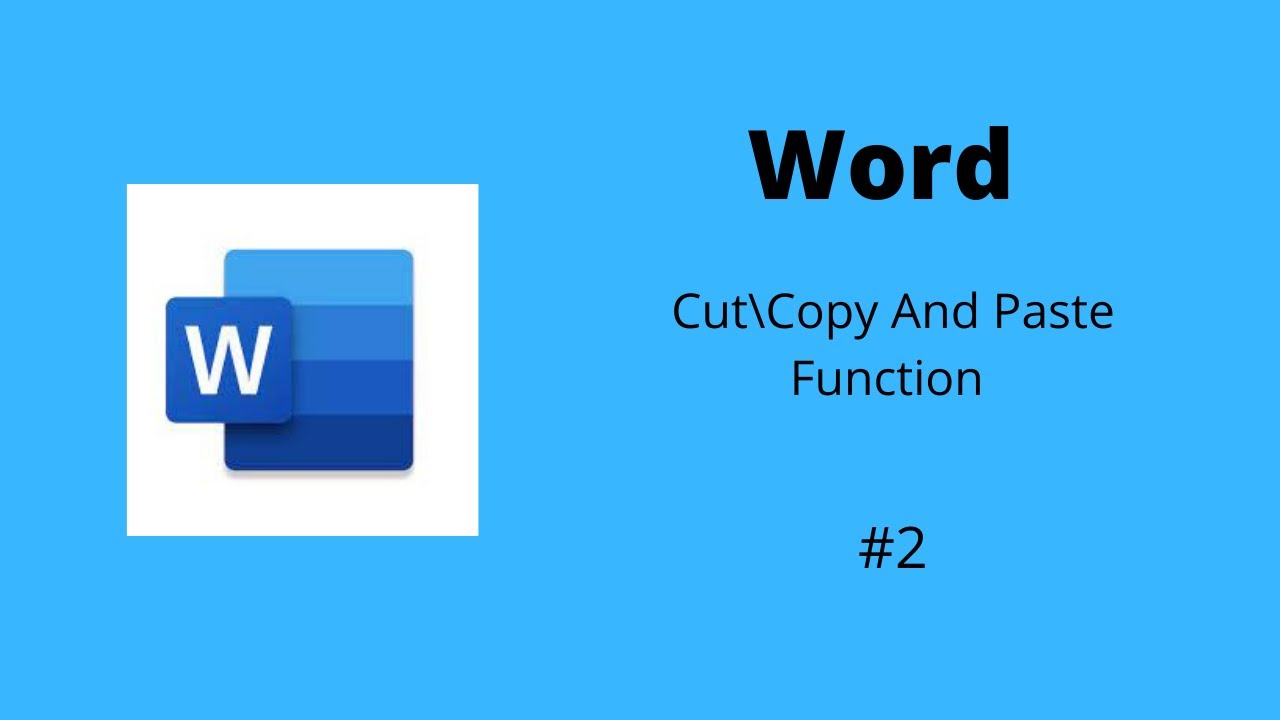 Cut Copy And Paste Feature In Word YouTube Cut Copy And Paste Feature In Word YouTube