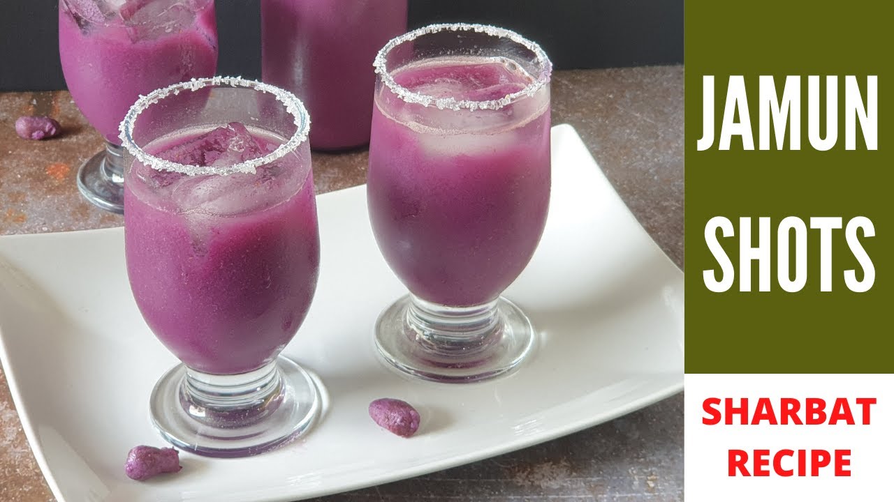 Jamun Sharbat | जामुन शॉट्स | Instant Jamun Shots | Kala Khatta Juice ...