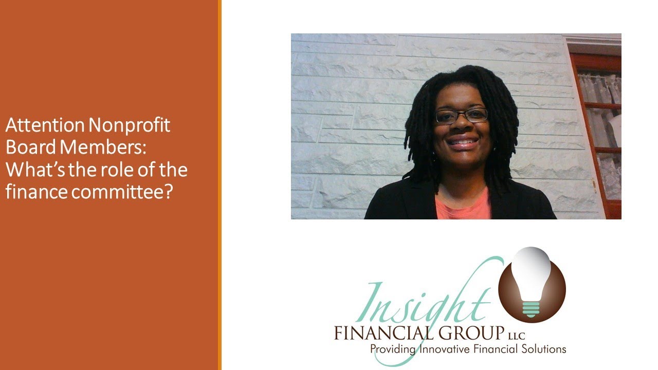 The Nonprofit Finance Committee Role - YouTube