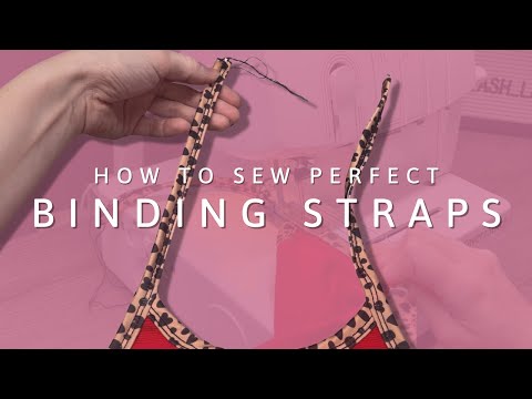 How to Attach Binding Straps | How to Sew a Leotard