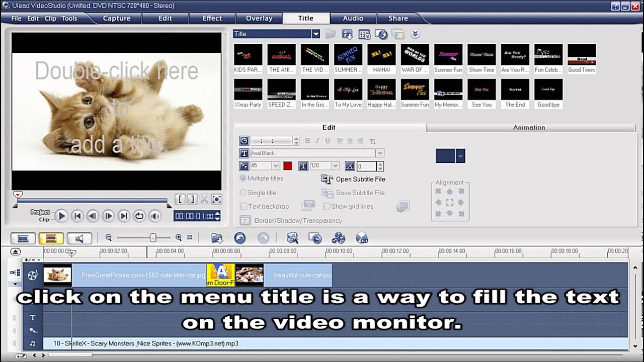 how to use ulead videostudio 11 program - YouTube