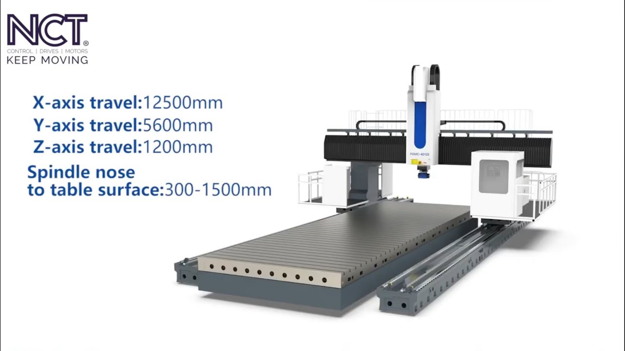 NCT PGMC PORTAL MOVING COLUMN CNC MACHINE - YouTube
