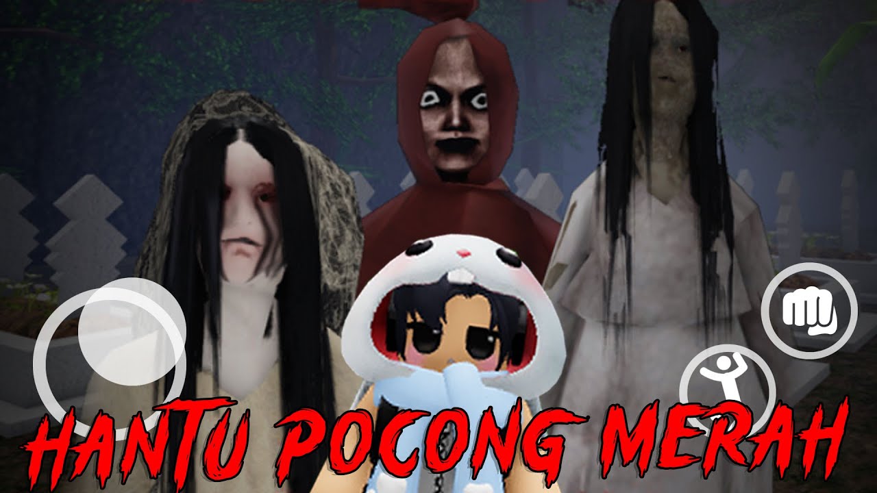 TERROR POCONG MERAH DI DUNIA ROBLOX ‼ RUN AWAY FROMGHOST - YouTube