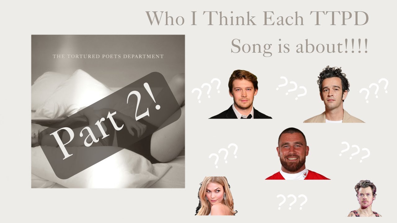 Taylor Swift TTPD: Who I Think Each Song is About!! Pt.2 - YouTube