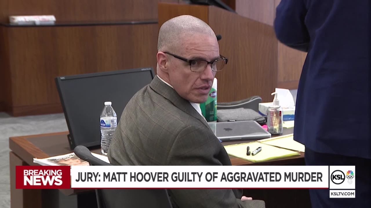 Jury finds Matt Hoover guilty of murder of Provo police officer - YouTube