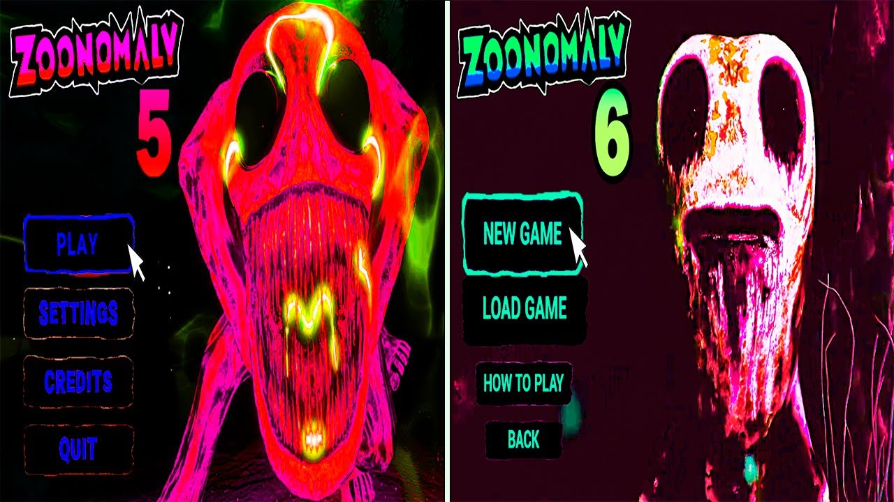 Main Menu Intro Comparison - Zoonomaly Chapter 5 Vs Chapter 6 - YouTube