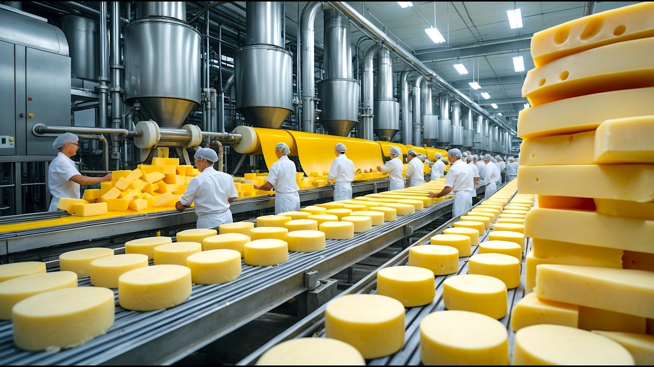 How CHEESE is Made in The Factory 🧀🧀 - YouTube