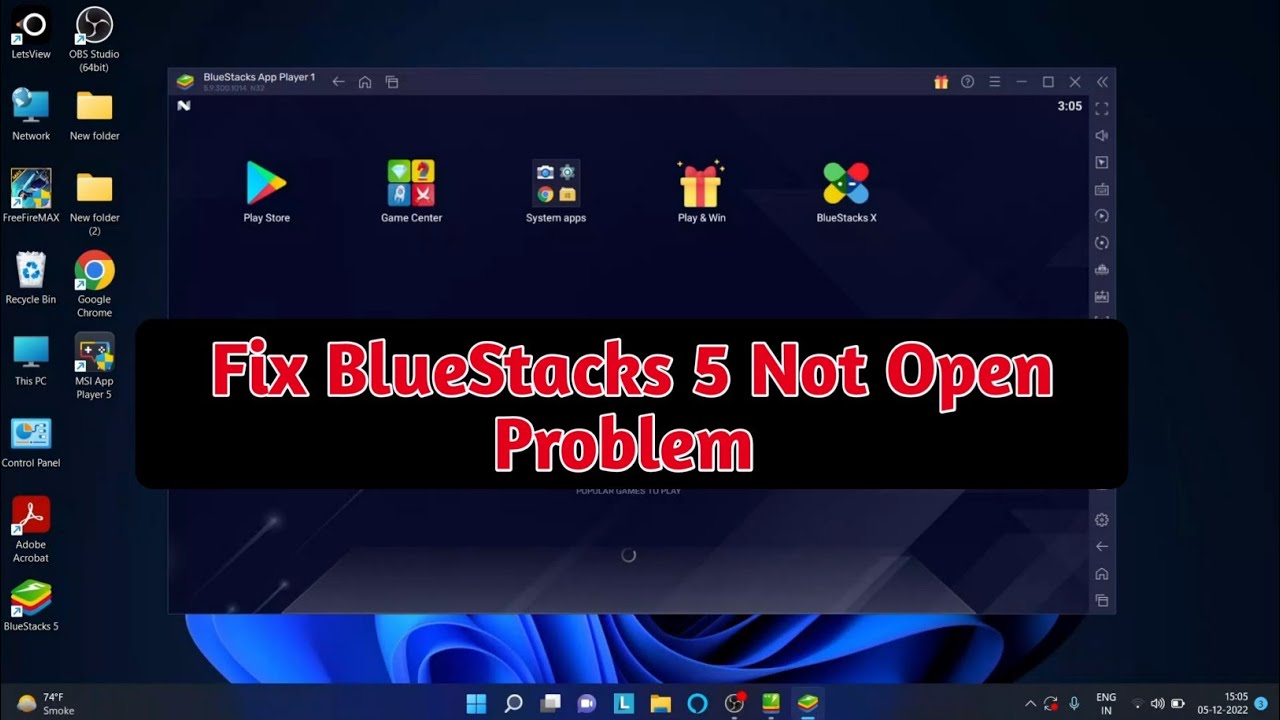 how to fix BlueStacks 5 not opening problem || BlueStacks 5 not start ...