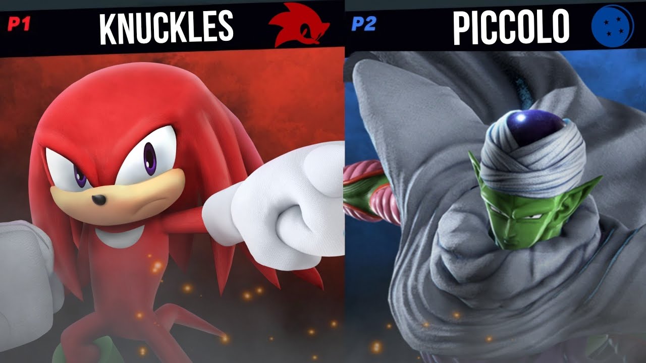 Knuckles vs Piccolo in Super Smash Bros - YouTube
