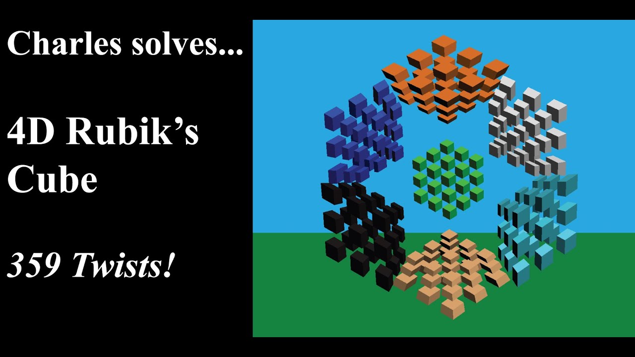 4D Rubik's Cube Solved by Charles Doan - YouTube