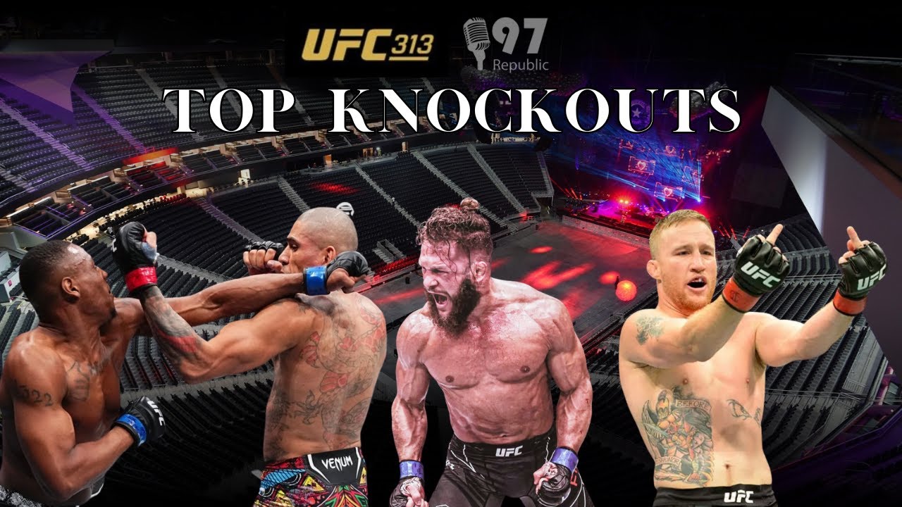 Top Knockouts from UFC 313 Main Card Fighters | Best Knockout ...