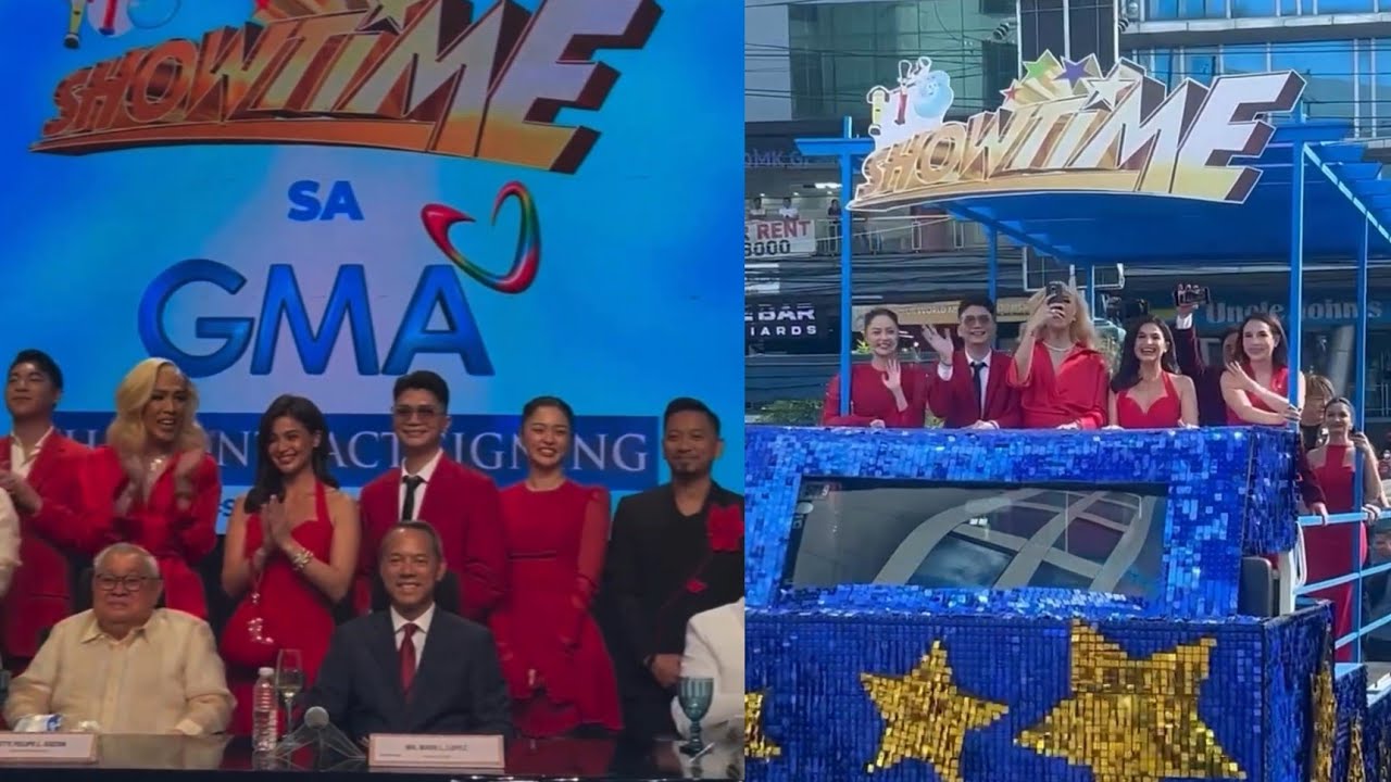 It's showtime hosts mga kaganapan sa pagpunta nila ng GMA 7 - YouTube