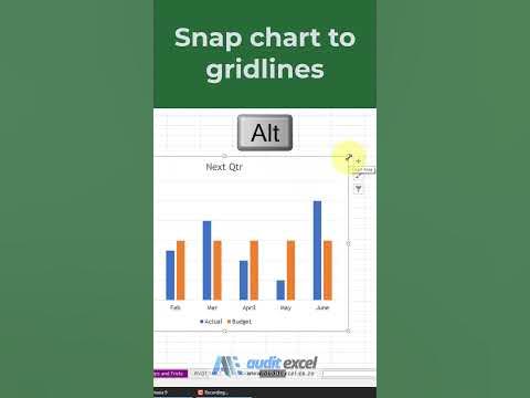 Align charts to gridlines in Excel - YouTube