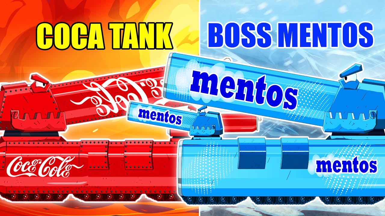 TANQUE DE COCA vs MENTOS 💥 No Se Puede Perder | WOT | Cartoons about ...