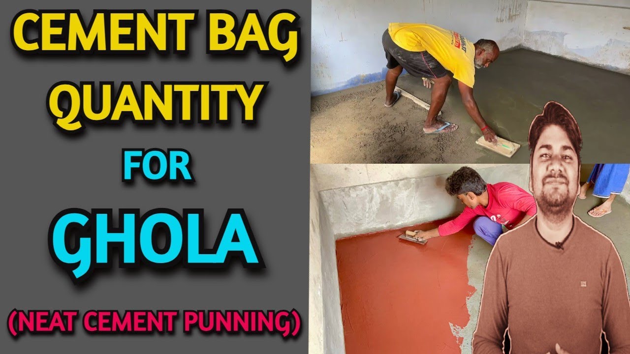 Cement Quantity for Ghola | Neat Cement | Cement Slurry | सीमेंट घोला ...
