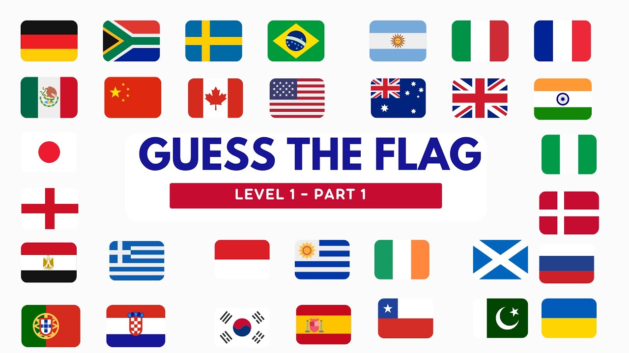 FLAGS OF COUNTRIES_ LEVEL1_PART 1 - YouTube