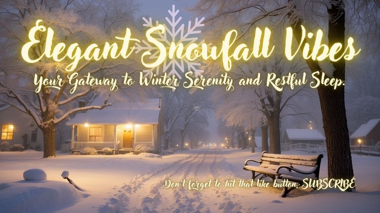 Snowfall Vibes - Beauty of Winter, Ambience ASMR - YouTube