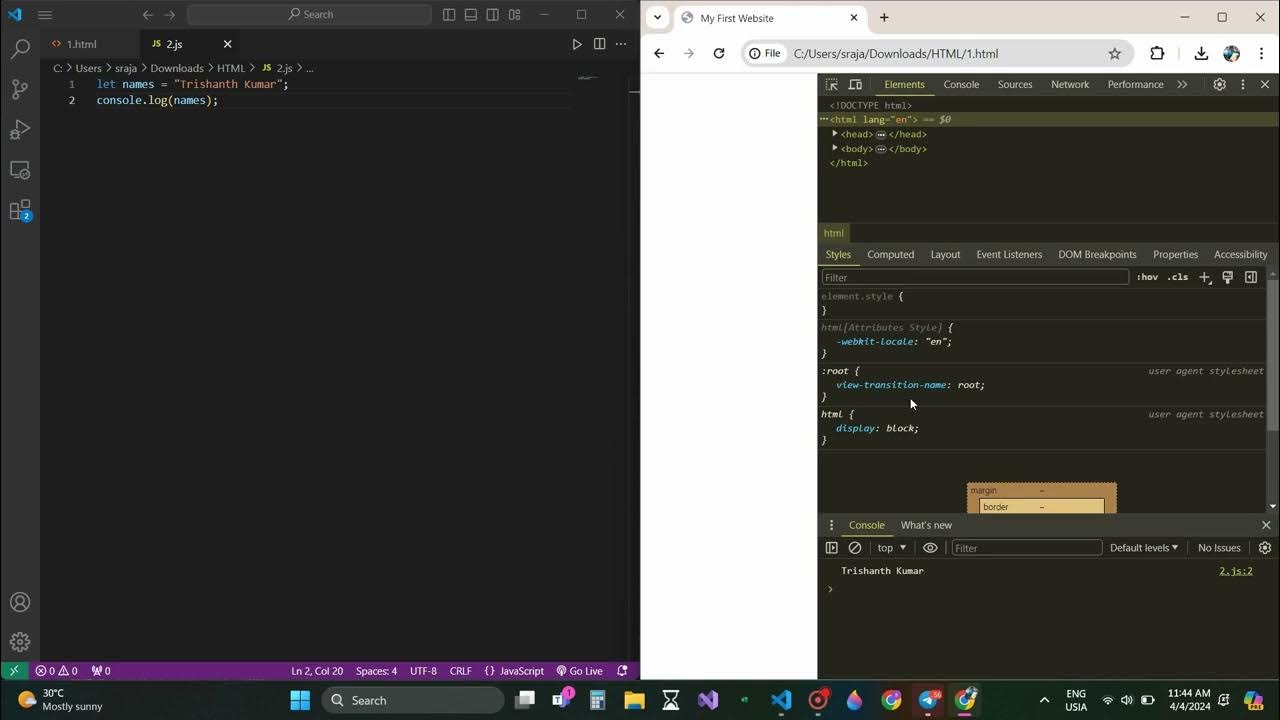 HTML, CSS & Javascript Project 2: 'Variable' Created by Trishanth Kumar ...