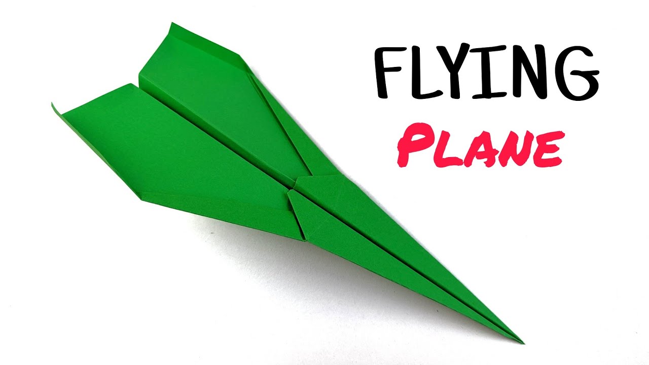 Origami Flying plane - 1091 - YouTube