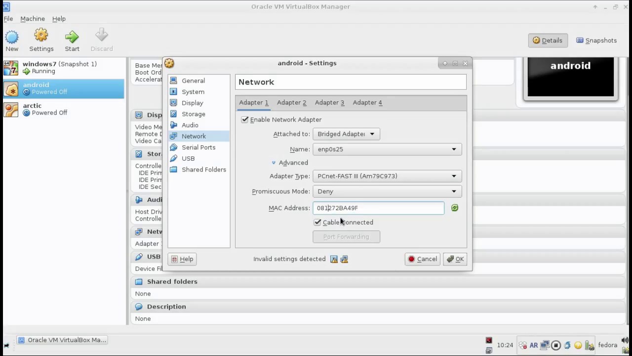 How to change MAC address in oracle virtualbox - YouTube