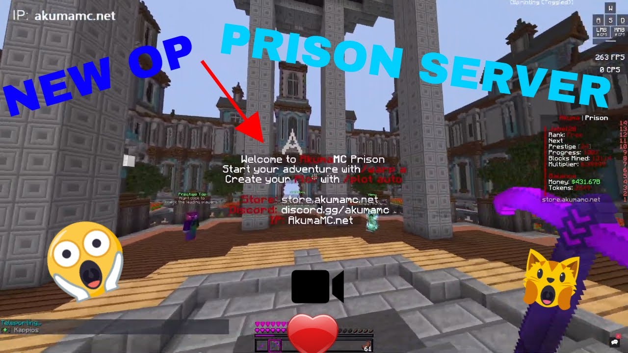 AKUMA MC - OP PRISON SERVER EP.2 - MINECRAFT OP PRISON - YouTube
