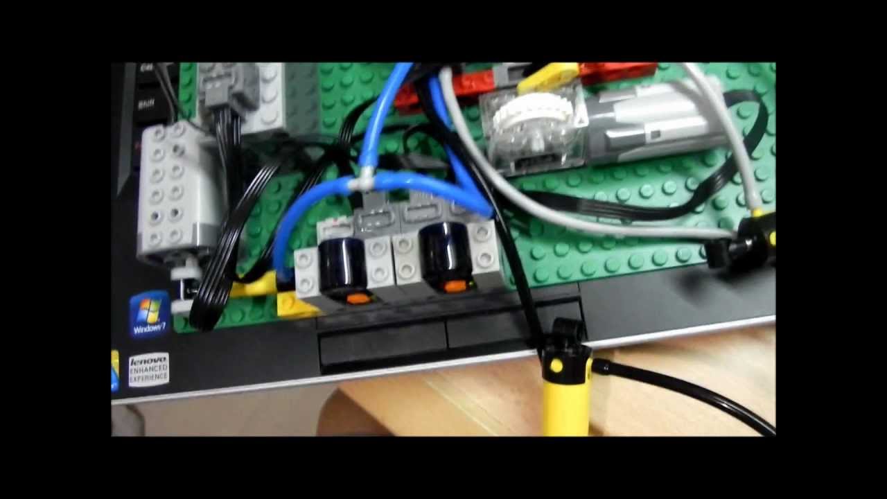 LEGO pneumatic pump with remote control switch - YouTube
