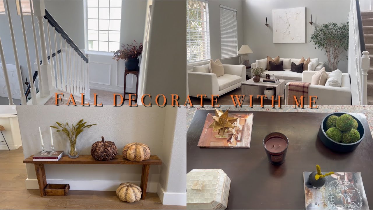 DECORATE WITH ME/FALL DECORATE WITH ME/HOME DECOR IDEAS - YouTube