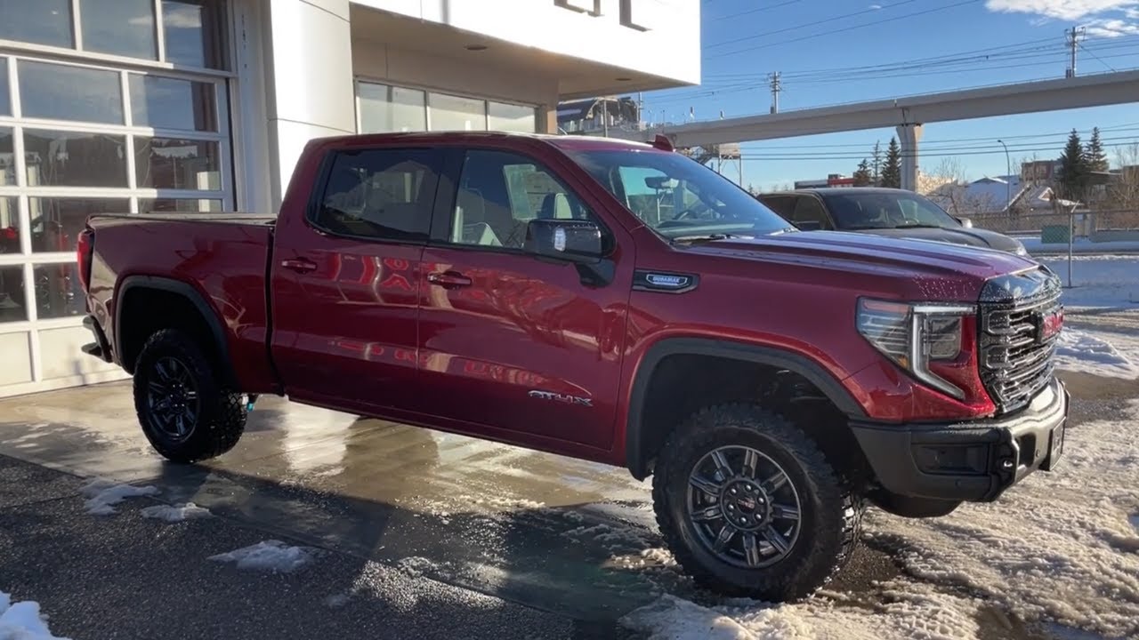 Red 2025 GMC Sierra 1500 AT4X Review Calgary AB - Wolfe Auto Group ...