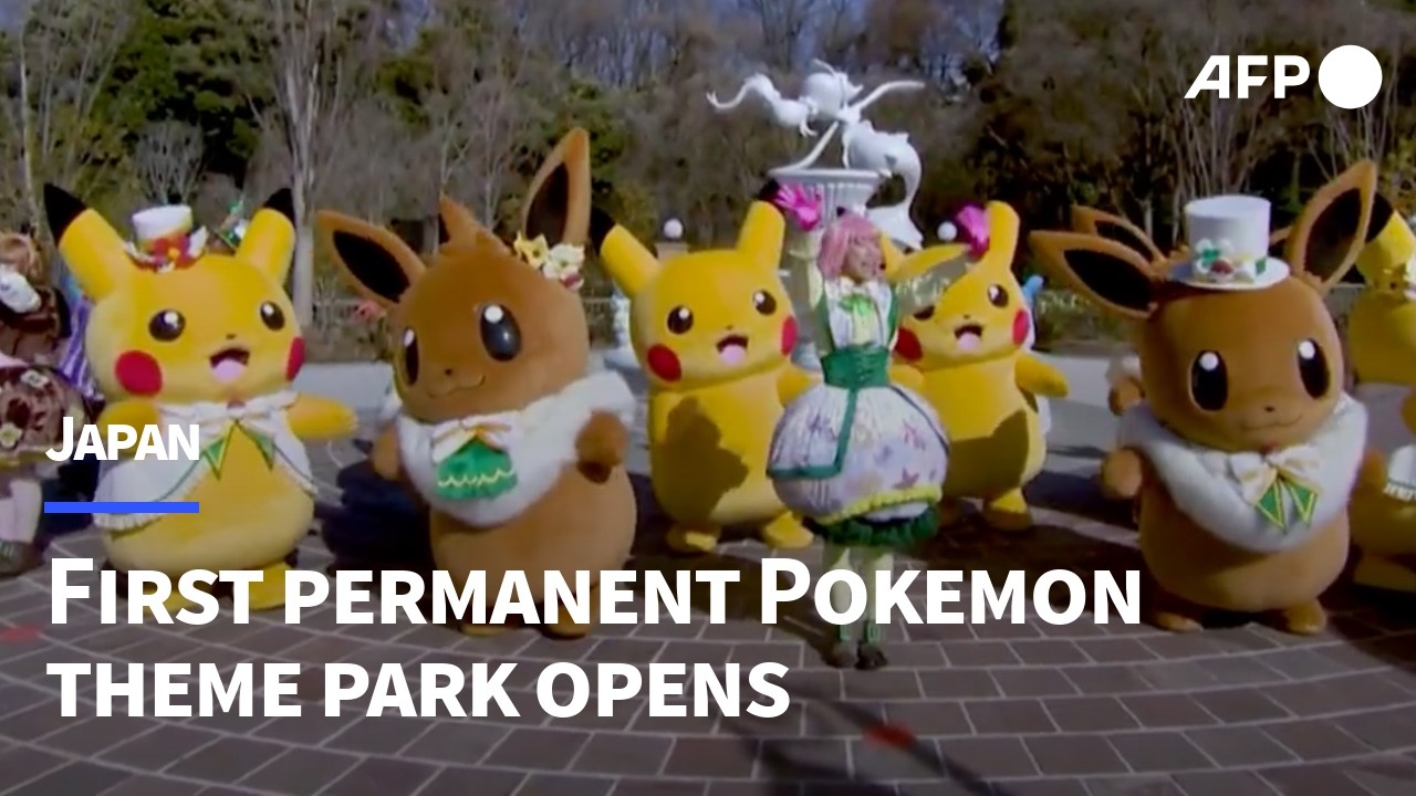 First permanent Pokemon theme park opens in Tokyo | AFP - YouTube