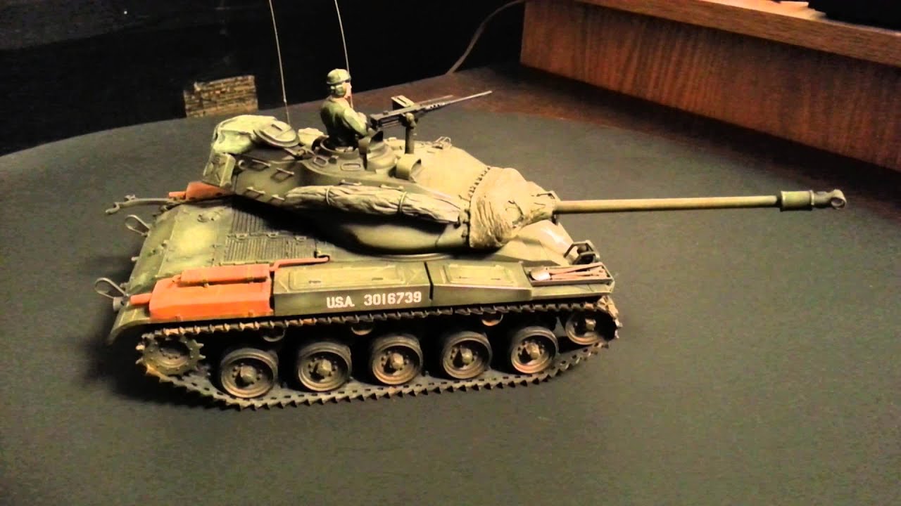 Tamiya 1/35 scale M41 Walker Bulldog past build - YouTube