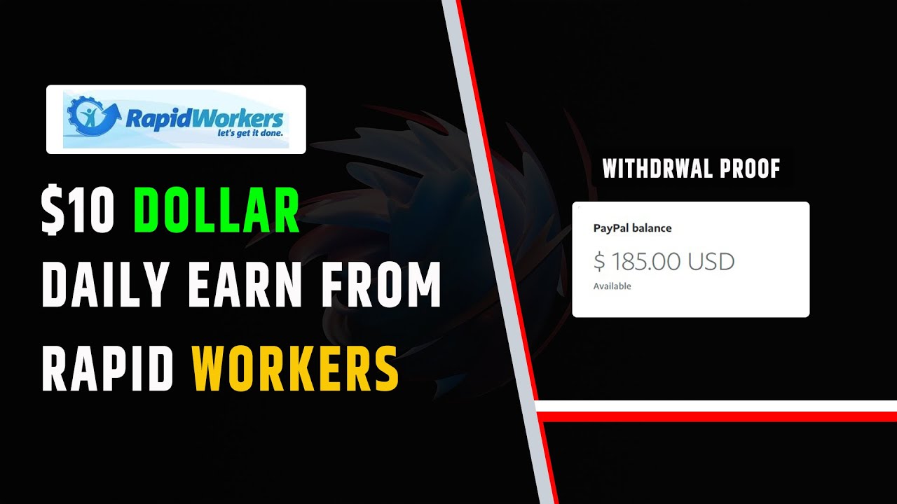 Rapid Workers Account Create | Rapid Workers $185 Payment Proof | Us ...