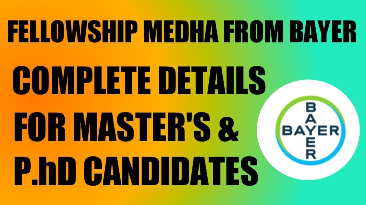 Bayer Fellowship Program - MEDHA - YouTube