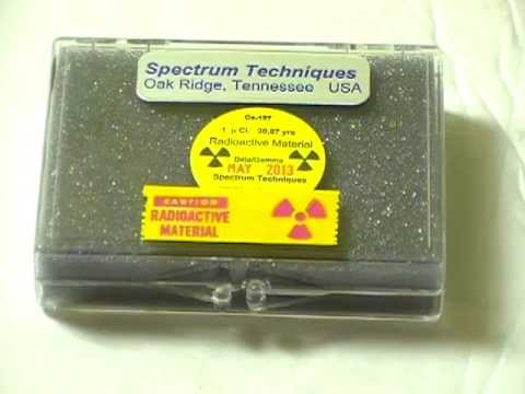 Cesium 137 Radioactive Source Standard + Mazur PRM 9000 Part 2 - YouTube
