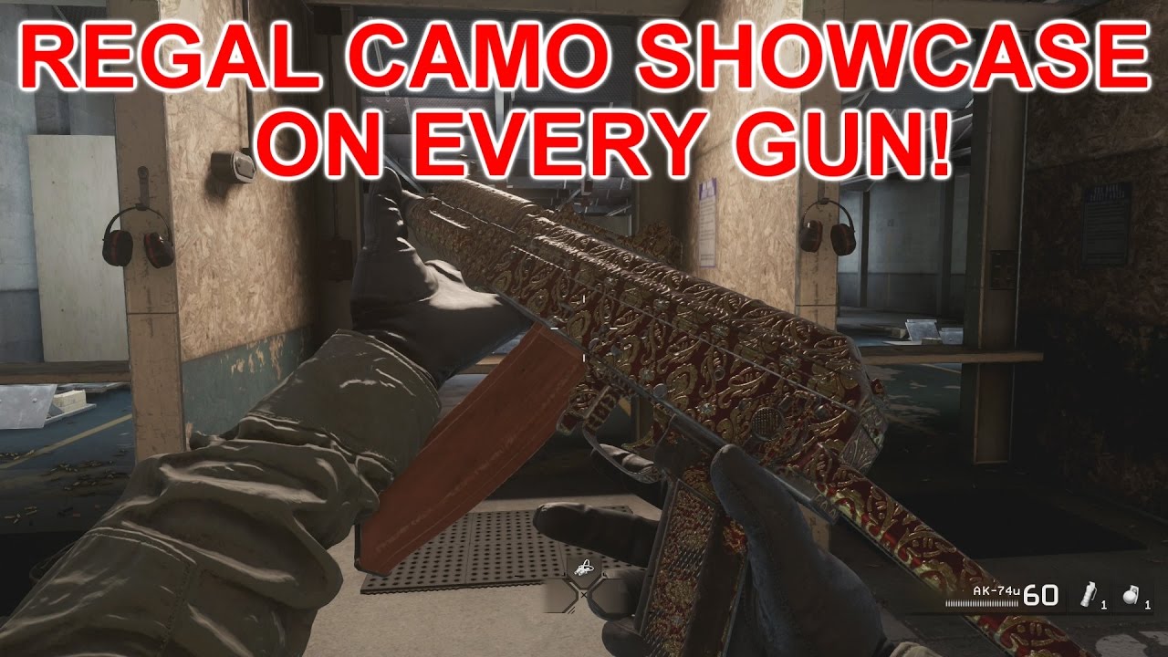 REGAL CAMO! ALL GUNS SHOWCASE! - Modern Warfare Remastered! - YouTube
