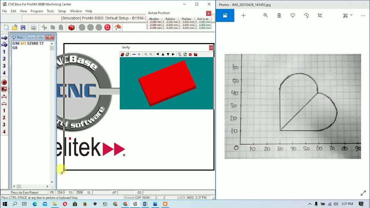 PRAKTIKUM TEKNIK MEKATRONIKA - CNC Milling Absolute Dan Incremental ...