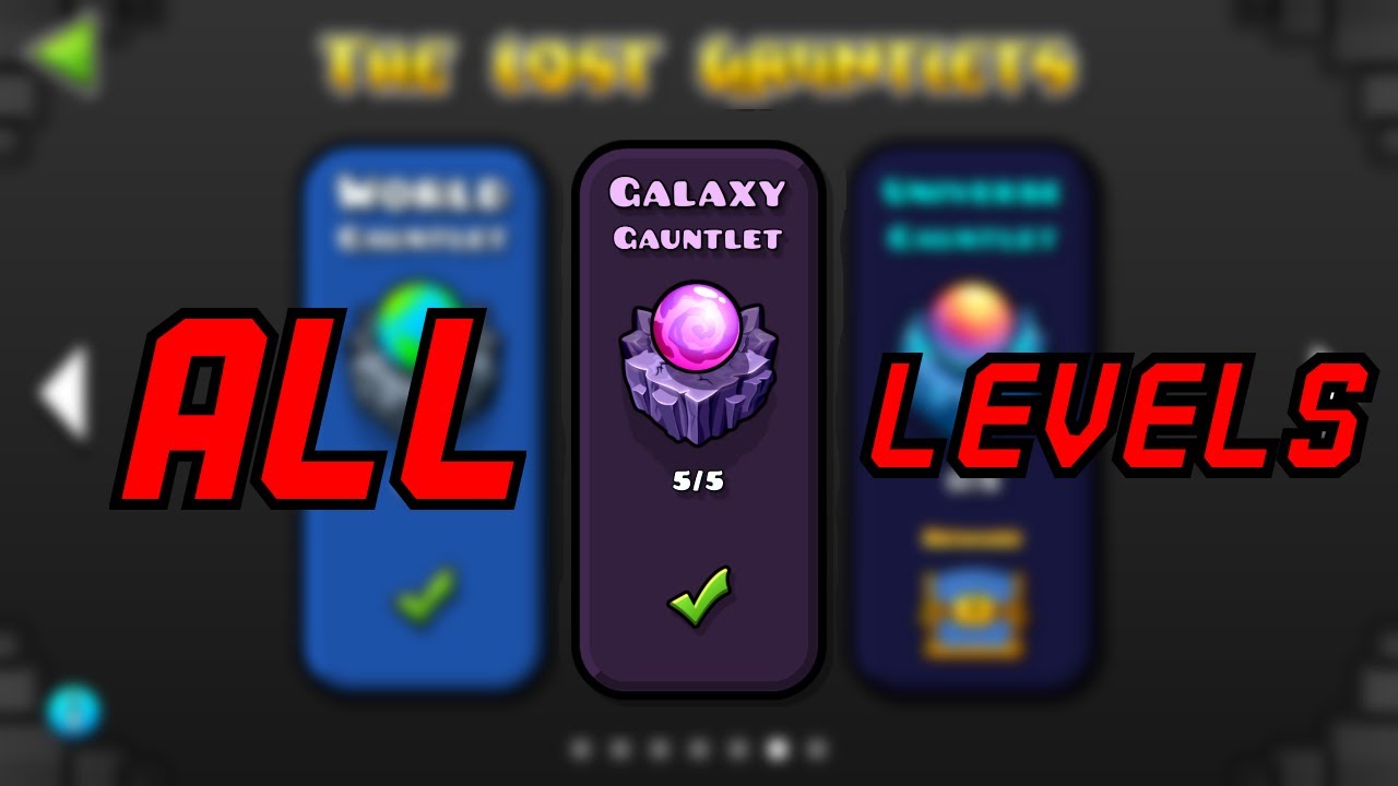 Galaxy Gauntlet ALL LEVELS | Geometry Dash 2.2 - YouTube