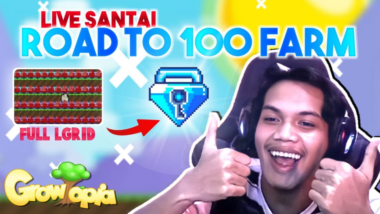 LIVE Growtopia Road To 100 Farm Lgrid 5/100 - Fichry Kosandi - YouTube