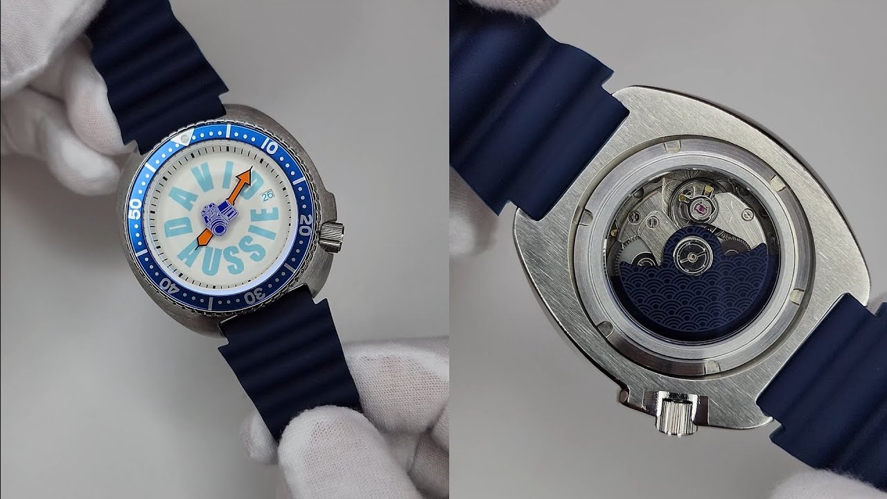 Custom-made watch for David The Aussie - YouTube