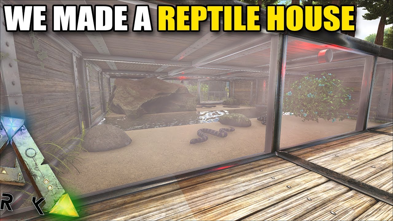 WE MADE A REPTILE HOUSE | JURASSIC ARK | ARK SURVIVAL EVOLVED EP15 ...