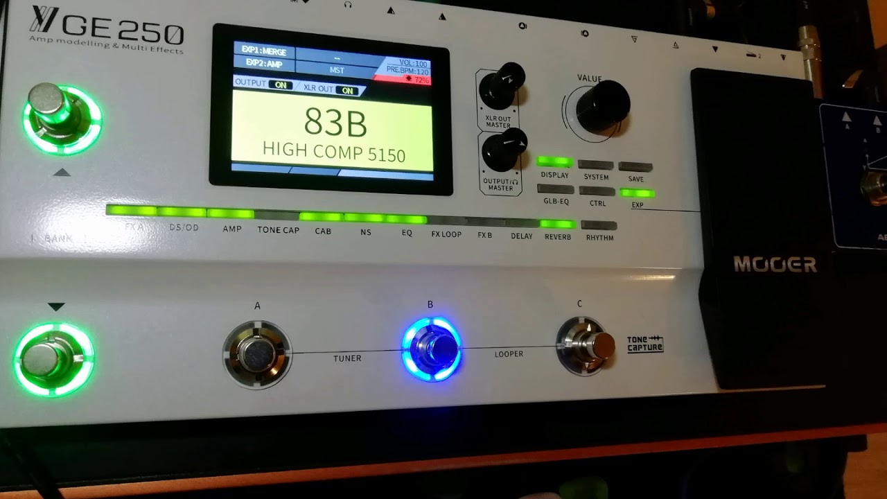 Mooer GE 250 Lead tones - YouTube