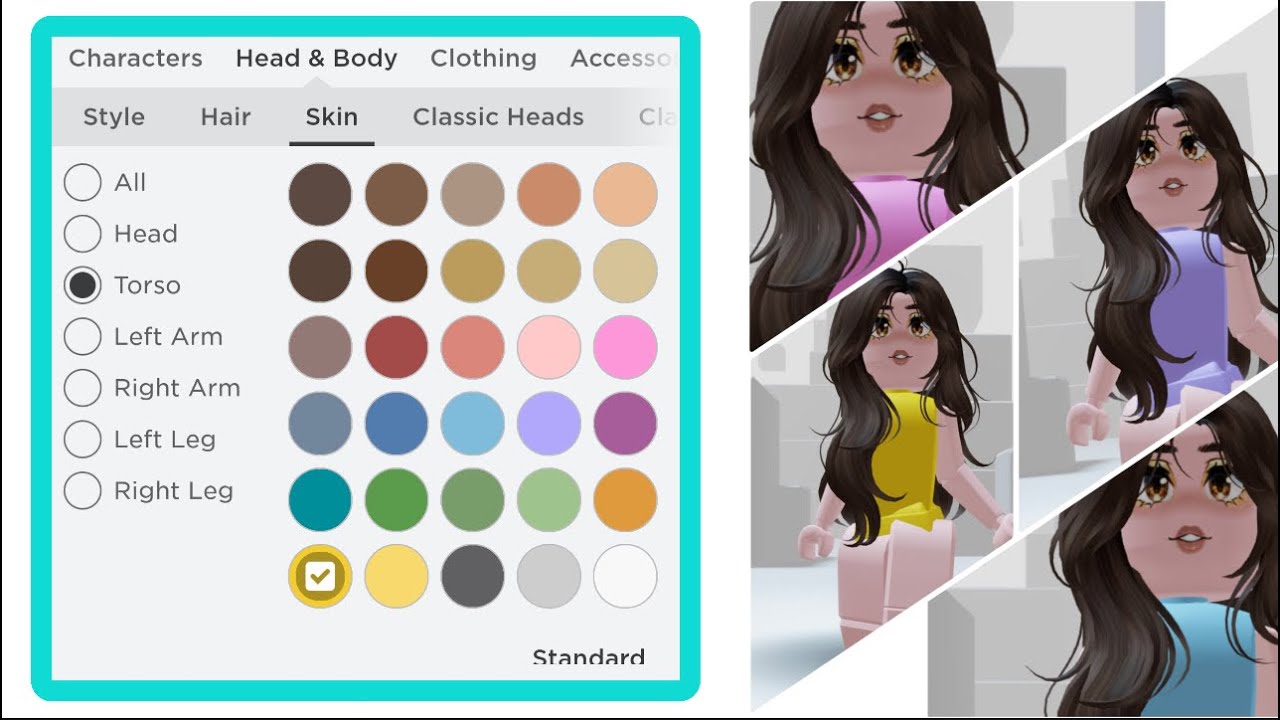 วิธีเปลี่ยนสีผิวbody Skin Roblox😍#roblox - YouTube