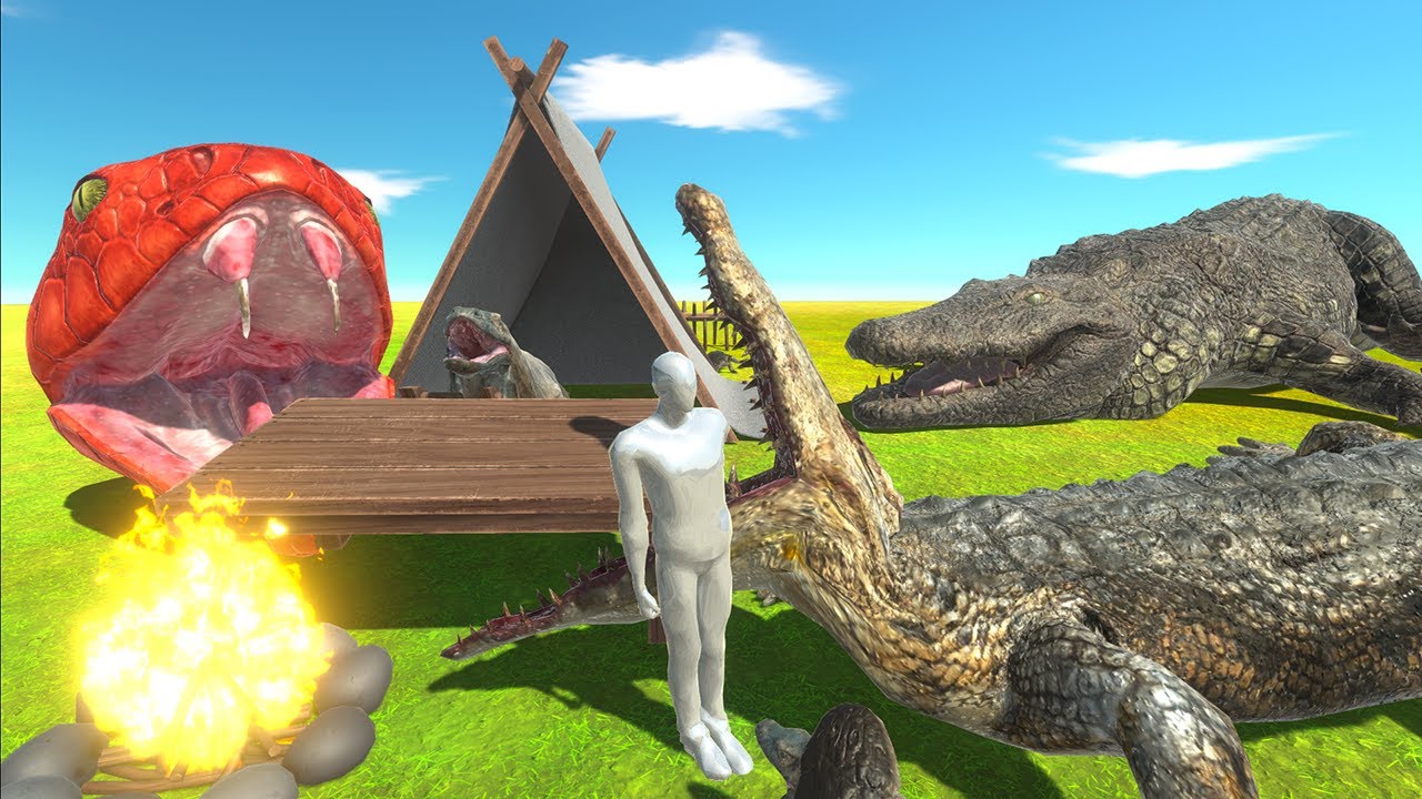 Camping With Reptiles: Green Anaconda, Titanoboa, Machimosaurus Rex ...