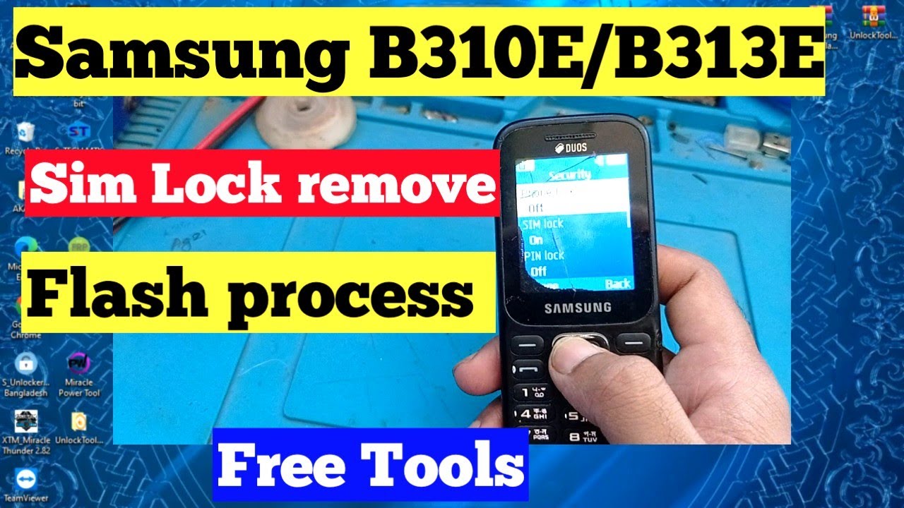 Samsung B310E sim lock remove। sm b310e flash process। how to Samsung ...