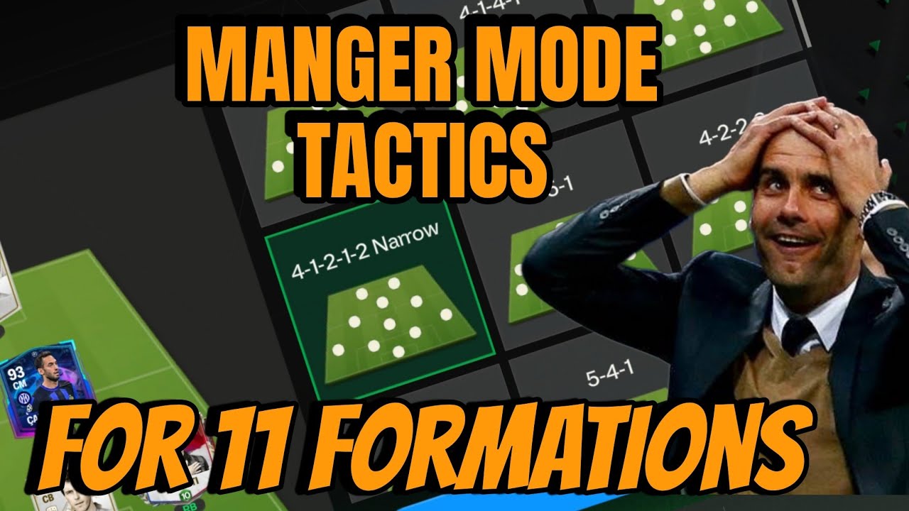 MANAGER MODE WORKING TACTICS FOR 11 FORMATIONS | FC MOBILE 24 - YouTube