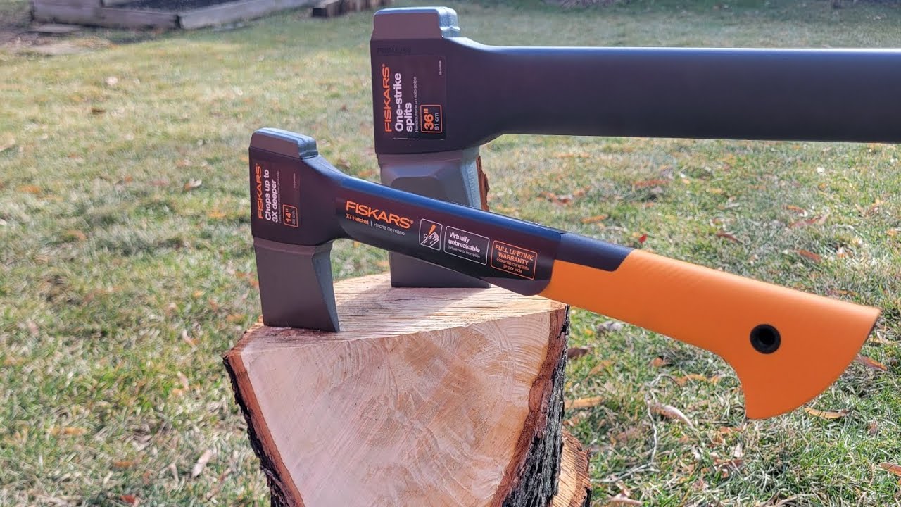 Fiskars X27 axe and X7 hatchet does it split wood as good as people ...