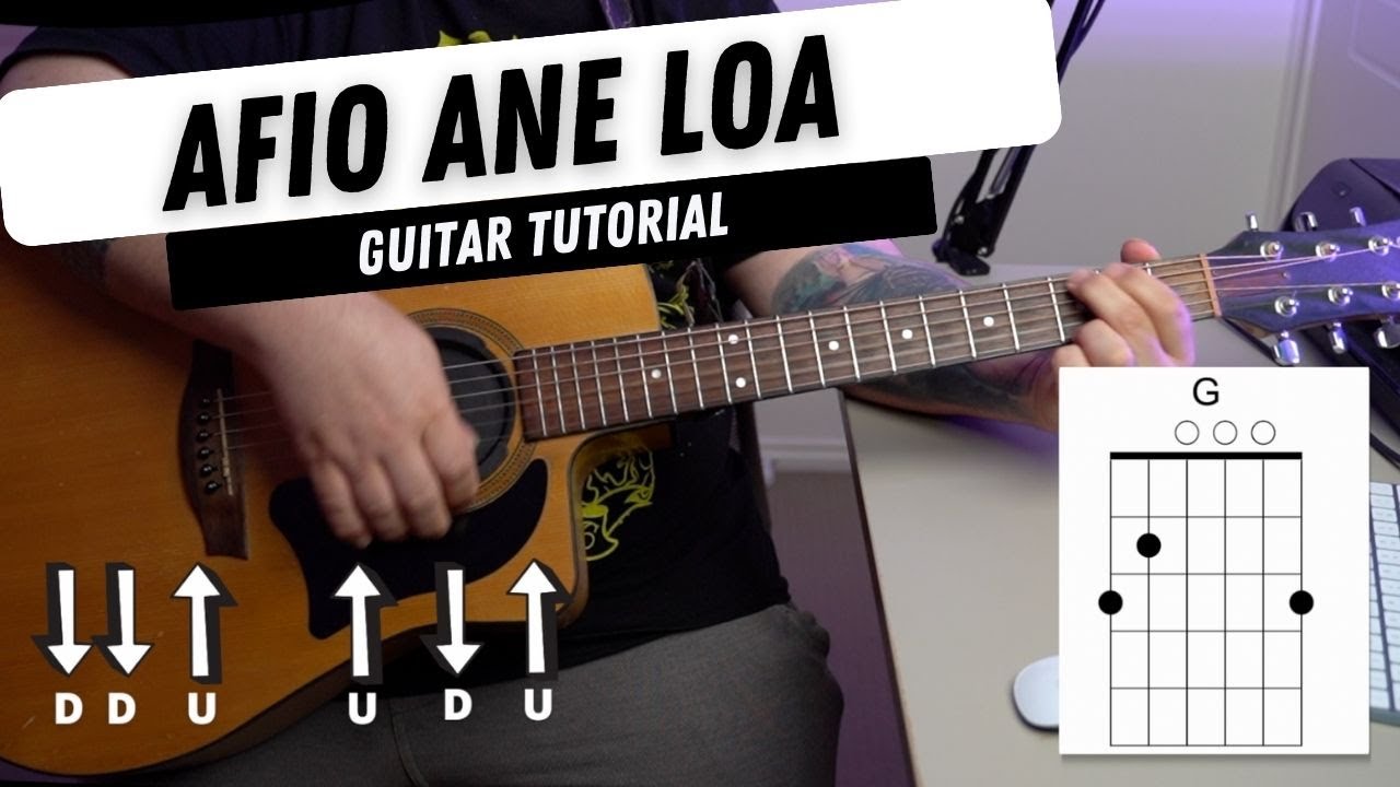 Afio Ane Loa - Guitar Tutorial - YouTube