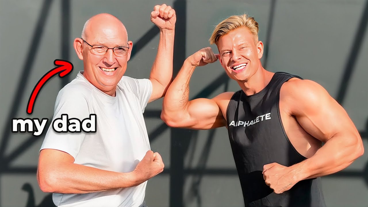 Taking my dad to the gym - YouTube